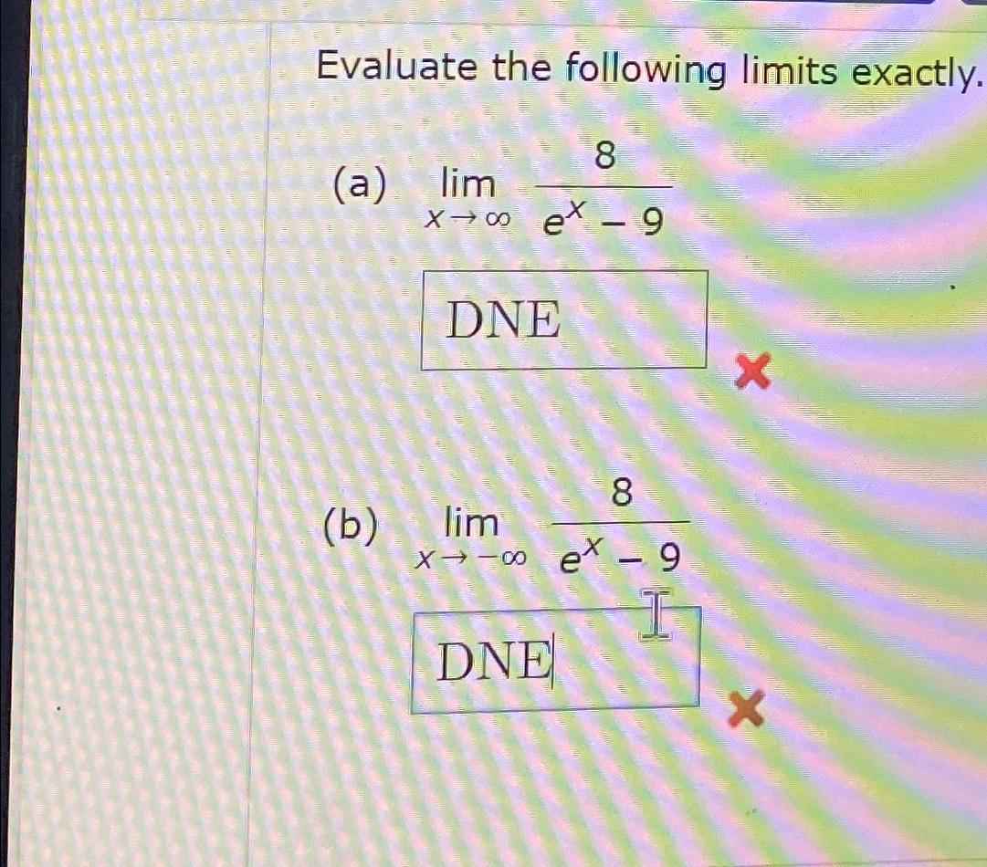 Solved Evaluate the following limits | Chegg.com