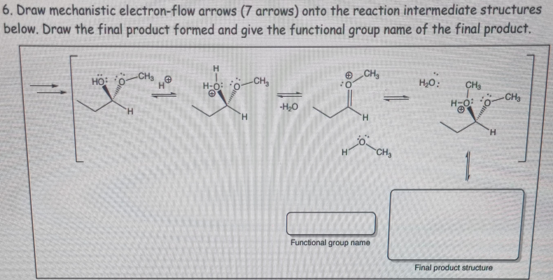 Solved Draw mechanistic electron-flow arrows (7 ﻿arrows) | Chegg.com