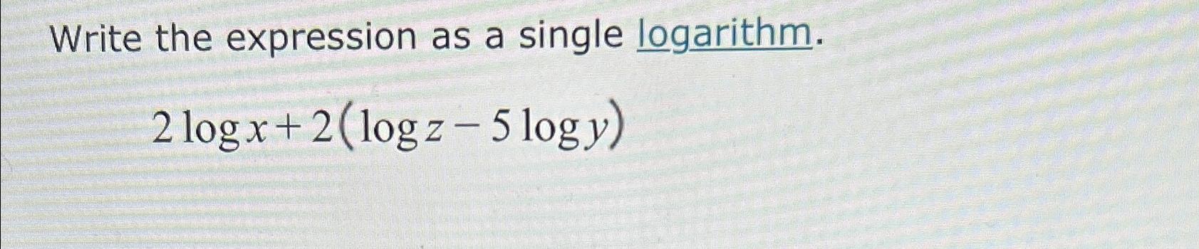 Solved Write the expression as a single | Chegg.com