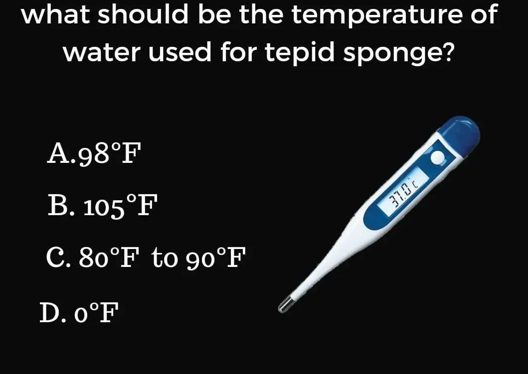 Solved what should be the temperature of water used for | Chegg.com