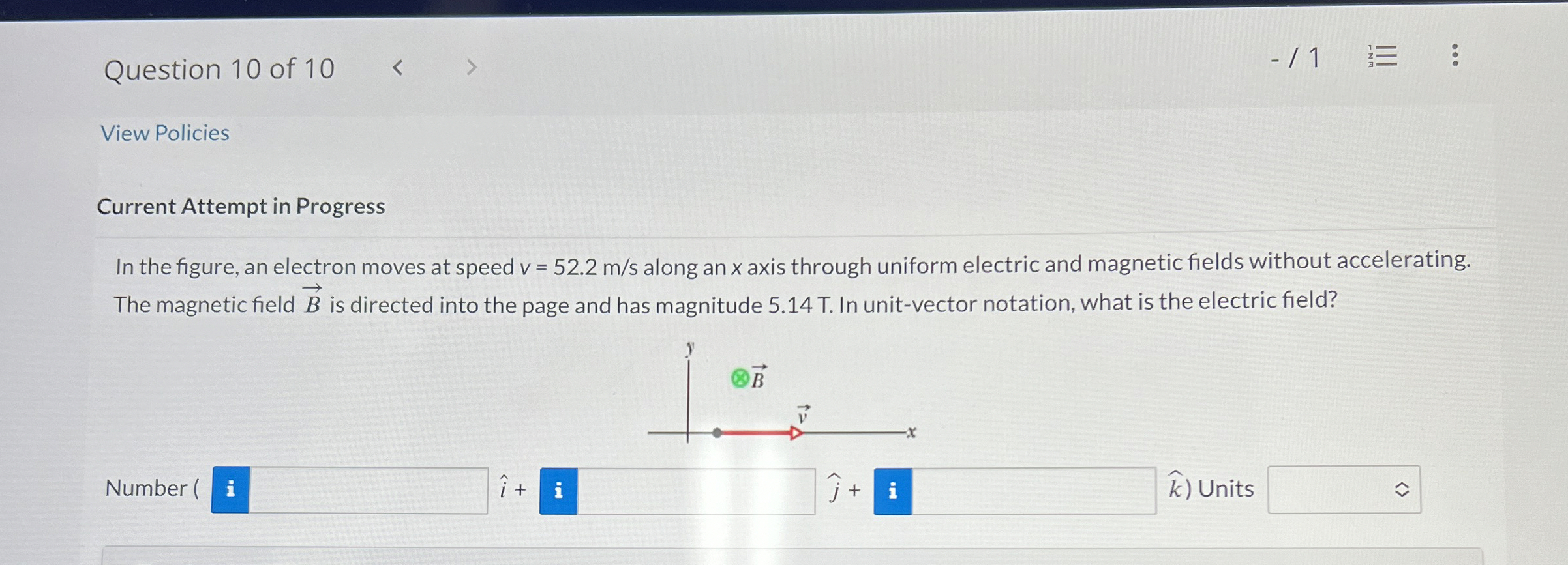 Solved Question 10 ﻿of 10-1View PoliciesCurrent Attempt in | Chegg.com