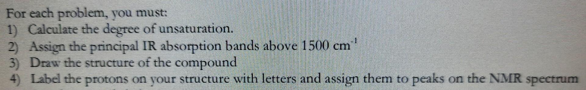 Solved For each problem, you must: 1) Calculate the degree | Chegg.com