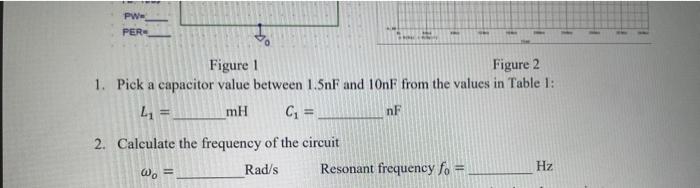 Solved Pre-Lab 4-Second Order Circuits (RLC Circuits) | Chegg.com