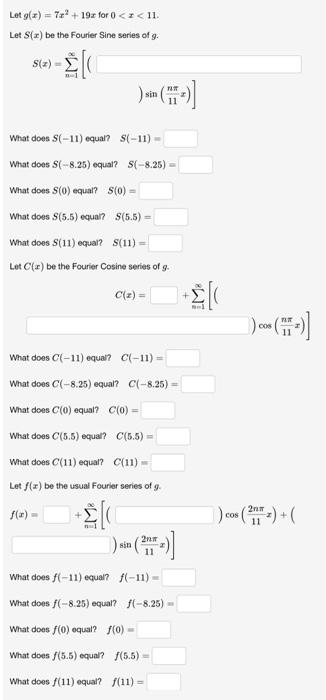 Solved Let g(x)=7x2+19x for 0 | Chegg.com