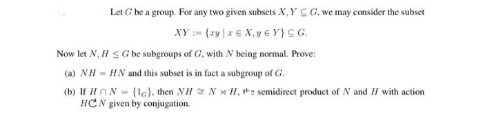 Solved Abstract / Modern Algebra problem | Chegg.com