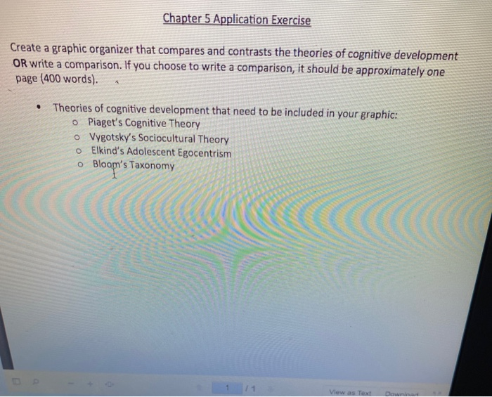 Chapter Graphic Organizer