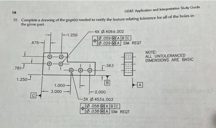 Solved 118 GD&T: Application and Interpretation Study Guide | Chegg.com