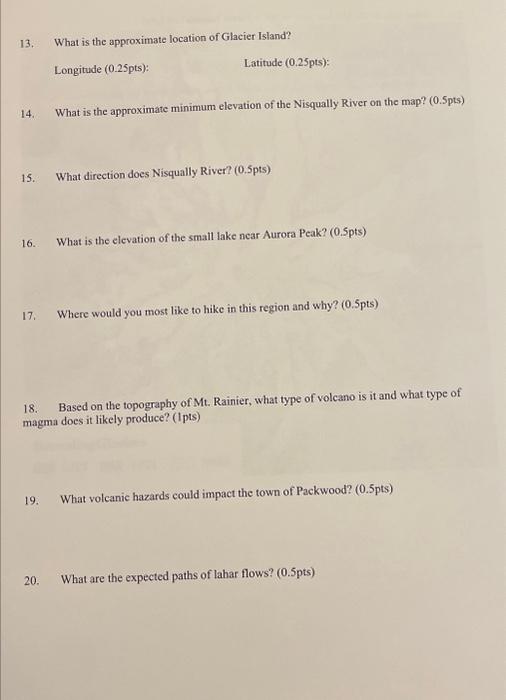 Solved Interpreting Latitude and Longitude 1. What is the | Chegg.com