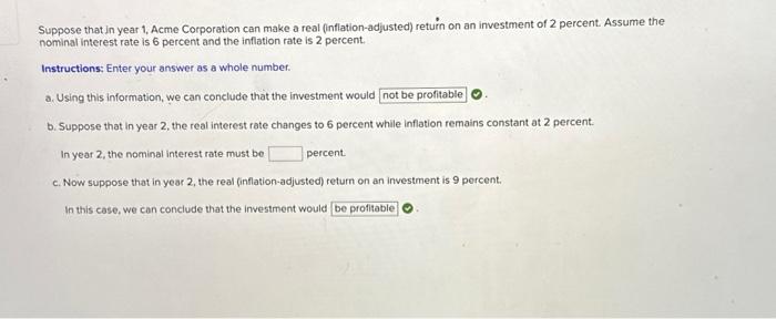 Solved Suppose that in year 1, Acme Corporation can make a | Chegg.com