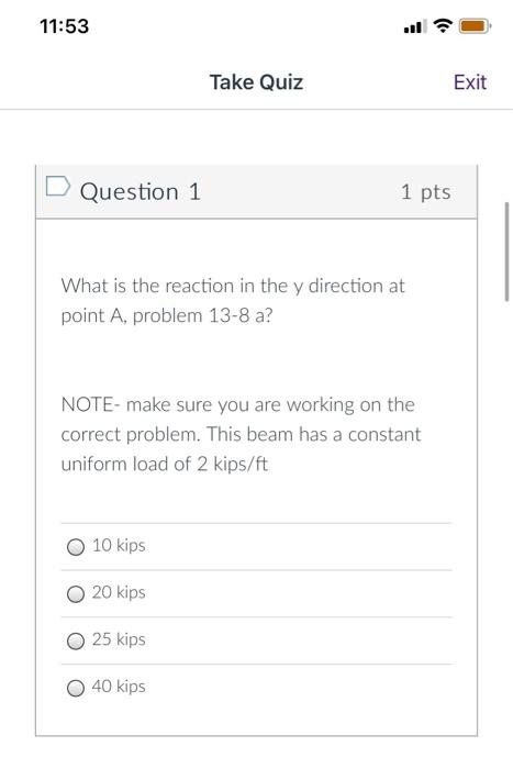 Solved Chapter 13 2 kips/ft A B 20'-0" (a) Problem 13-8 | Chegg.com