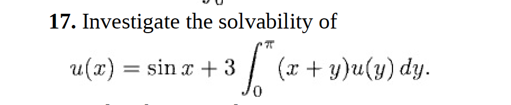 Solved Investigate the solvability | Chegg.com