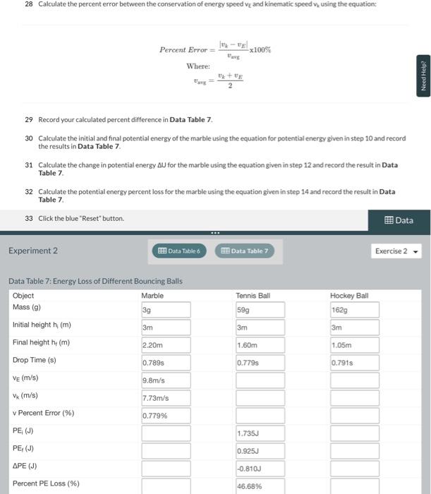 28 Calculate the percent error between the | Chegg.com