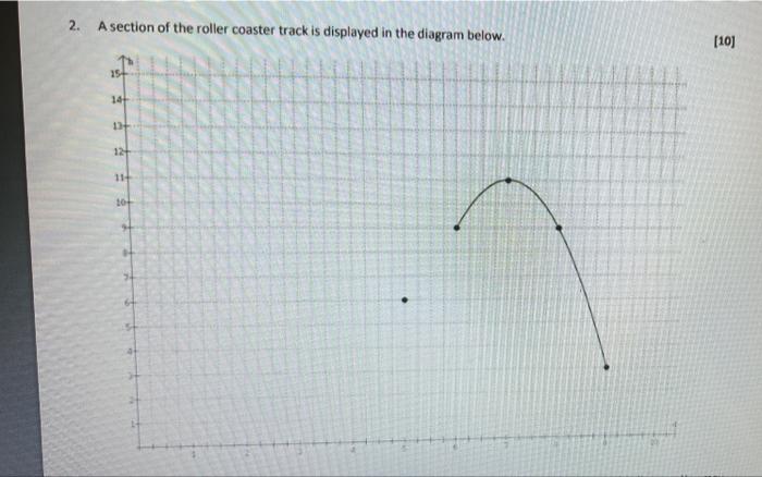 Solved 2. A section of the roller coaster track is displayed | Chegg.com