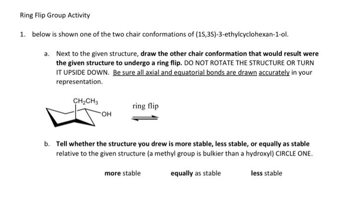 Solved below is shown one of the two chair conformations of | Chegg.com