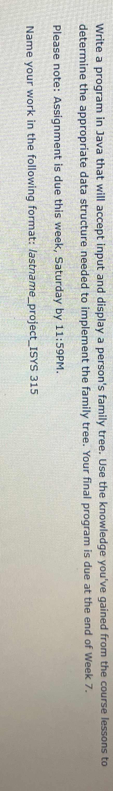 Solved Write a program in Java that will accept input and | Chegg.com