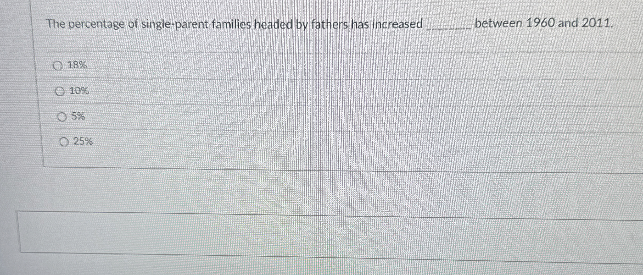 Solved The percentage of single-parent families headed by | Chegg.com