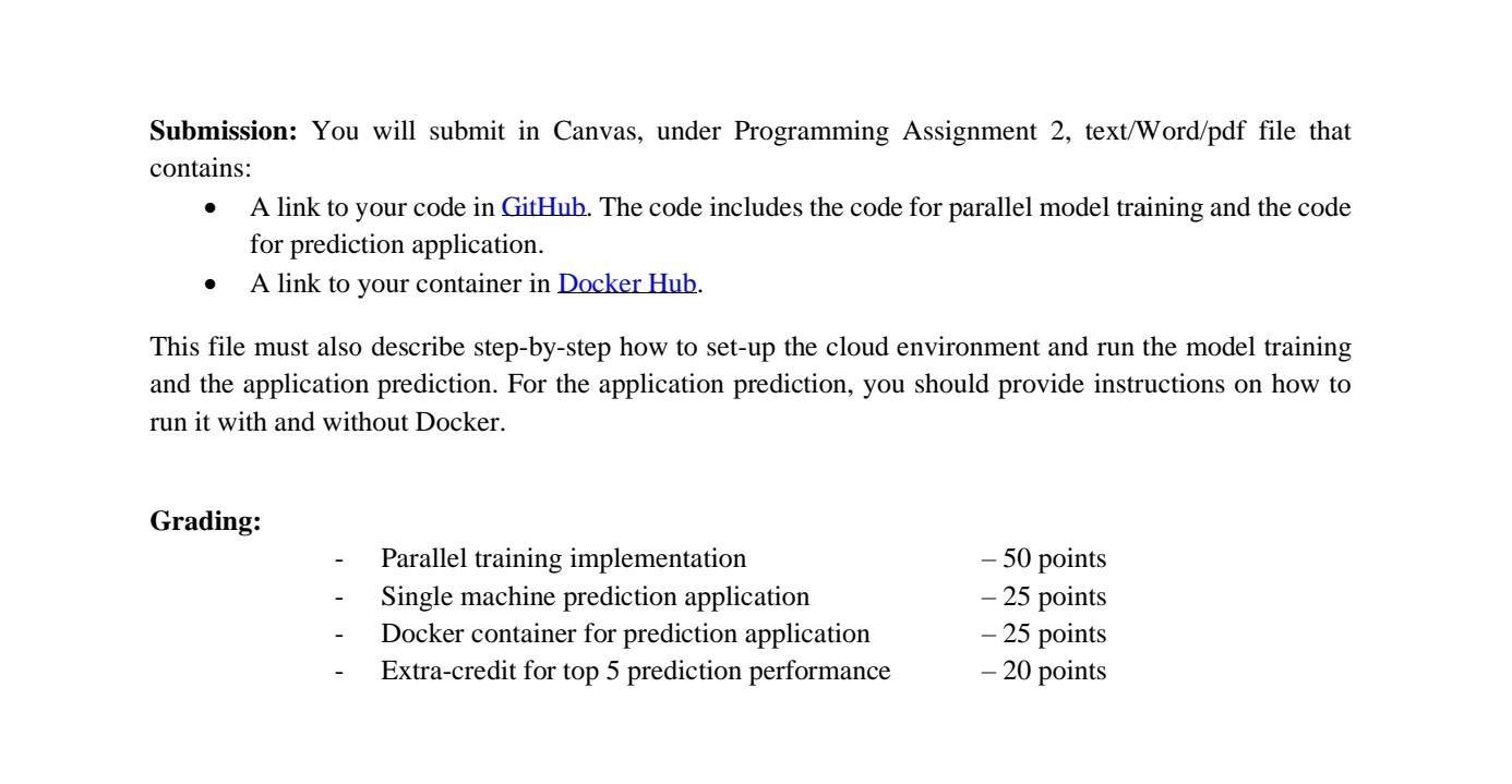 Solved Cs 643 Cloud Computing Programming Assignment 2