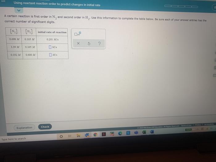 Solved Using reactant reaction order to predict changes in | Chegg.com