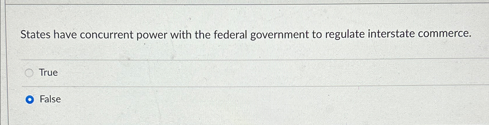 Solved States have concurrent power with the federal | Chegg.com