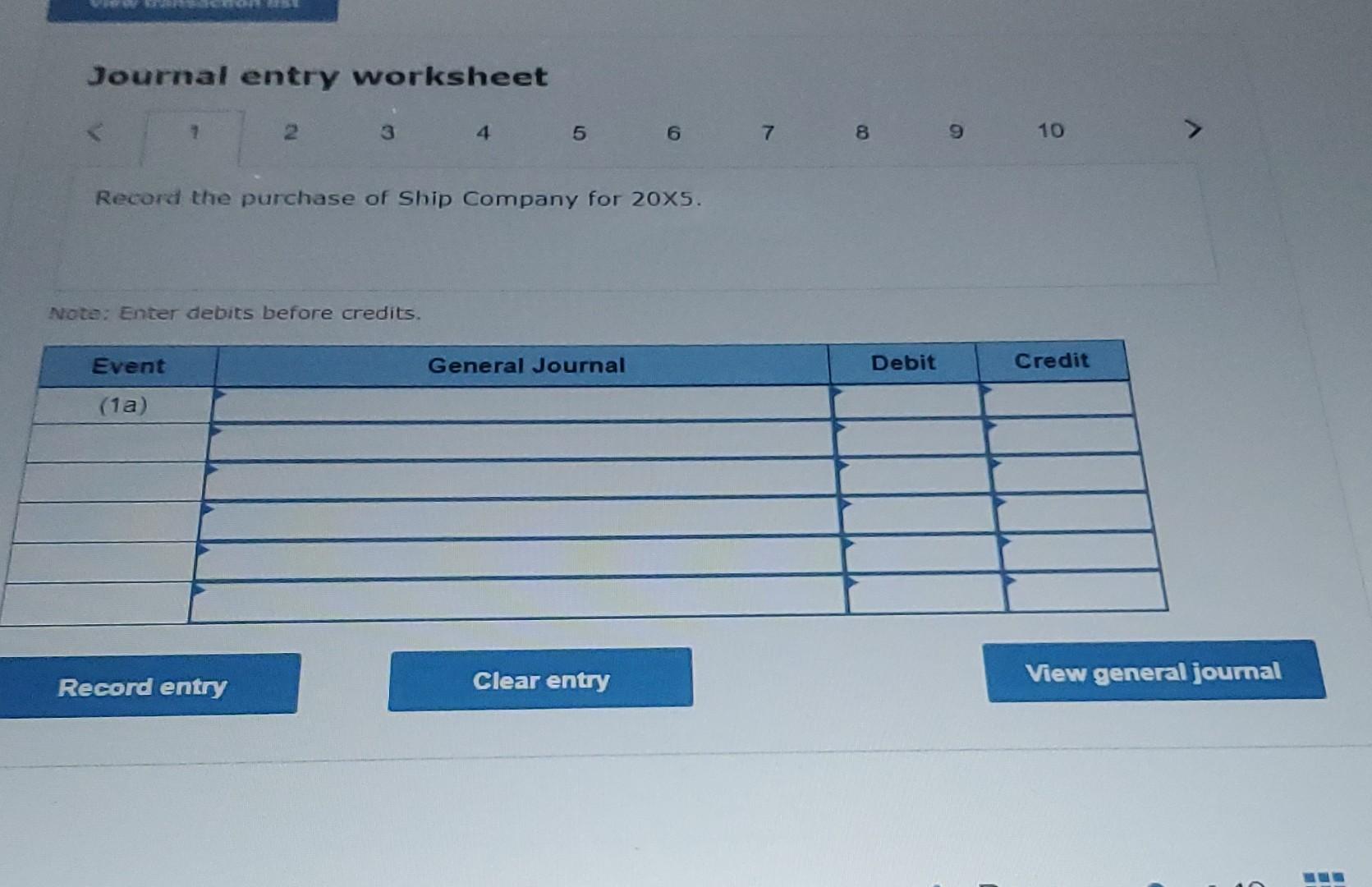 Journal entry worksheet Record the equity-method | Chegg.com