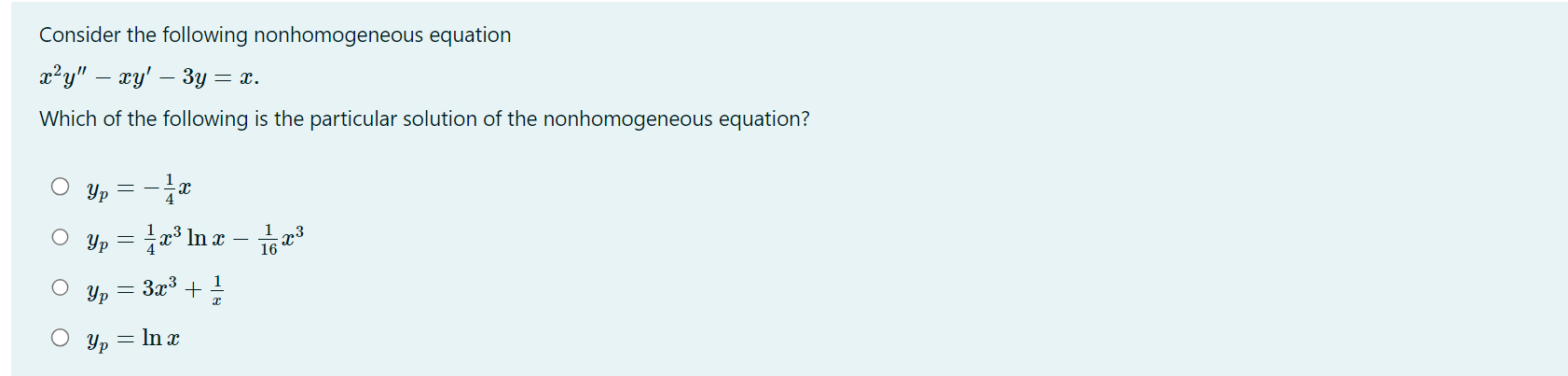 Solved Consider the following nonhomogeneous | Chegg.com