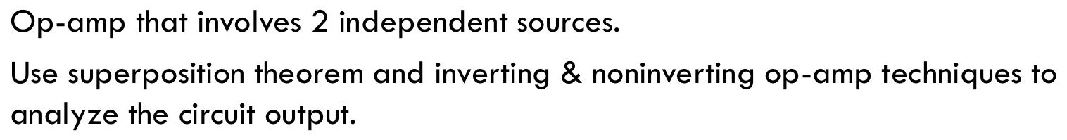 Solved Op-amp that involves 2 ﻿independent sources.Use | Chegg.com