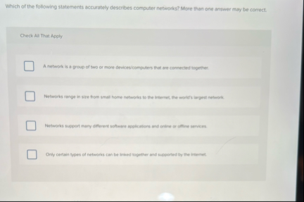 Solved Which of the following statements accurately | Chegg.com