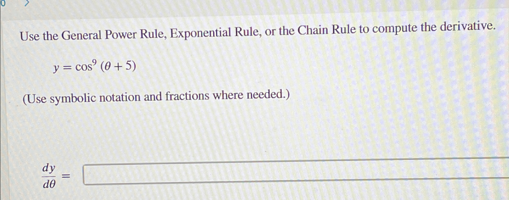 Solved Use the General Power Rule, Exponential Rule, or the | Chegg.com