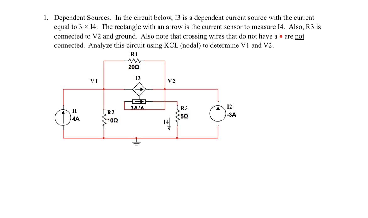 Dependent Sources. In the circuit below, I3 ﻿is a | Chegg.com