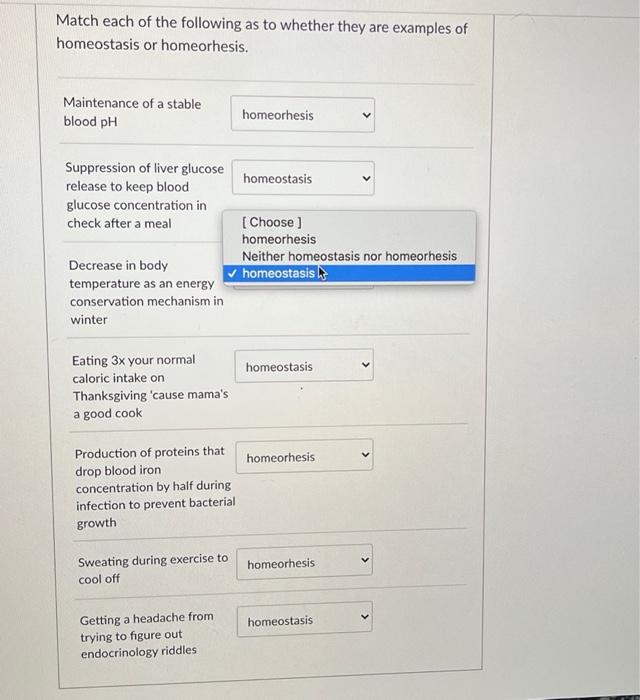Solved Match each of the following as to whether they are | Chegg.com
