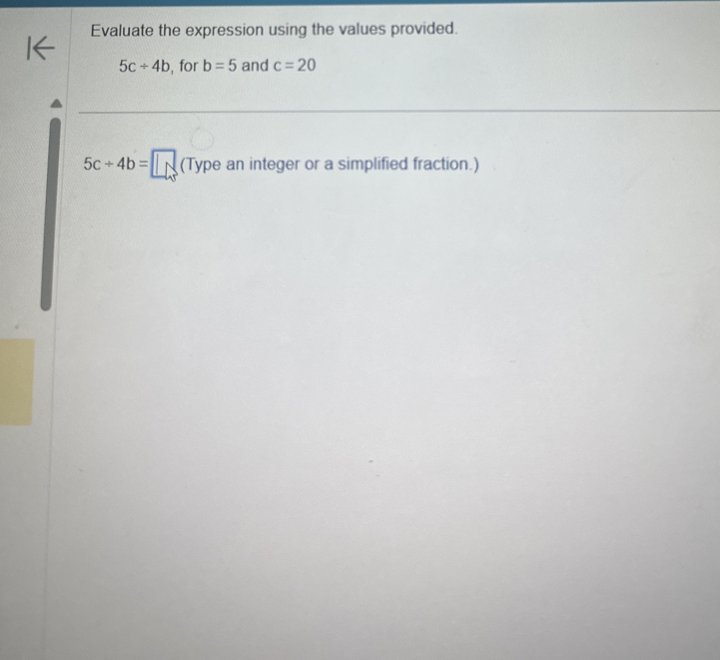 Solved Evaluate the expression using the values | Chegg.com