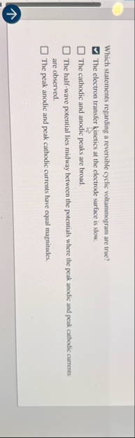 Solved Which statements regarding a reversible cyclic | Chegg.com