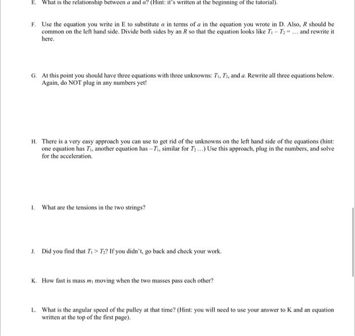 Solved III. More practice with rotational dynamics Consider | Chegg.com