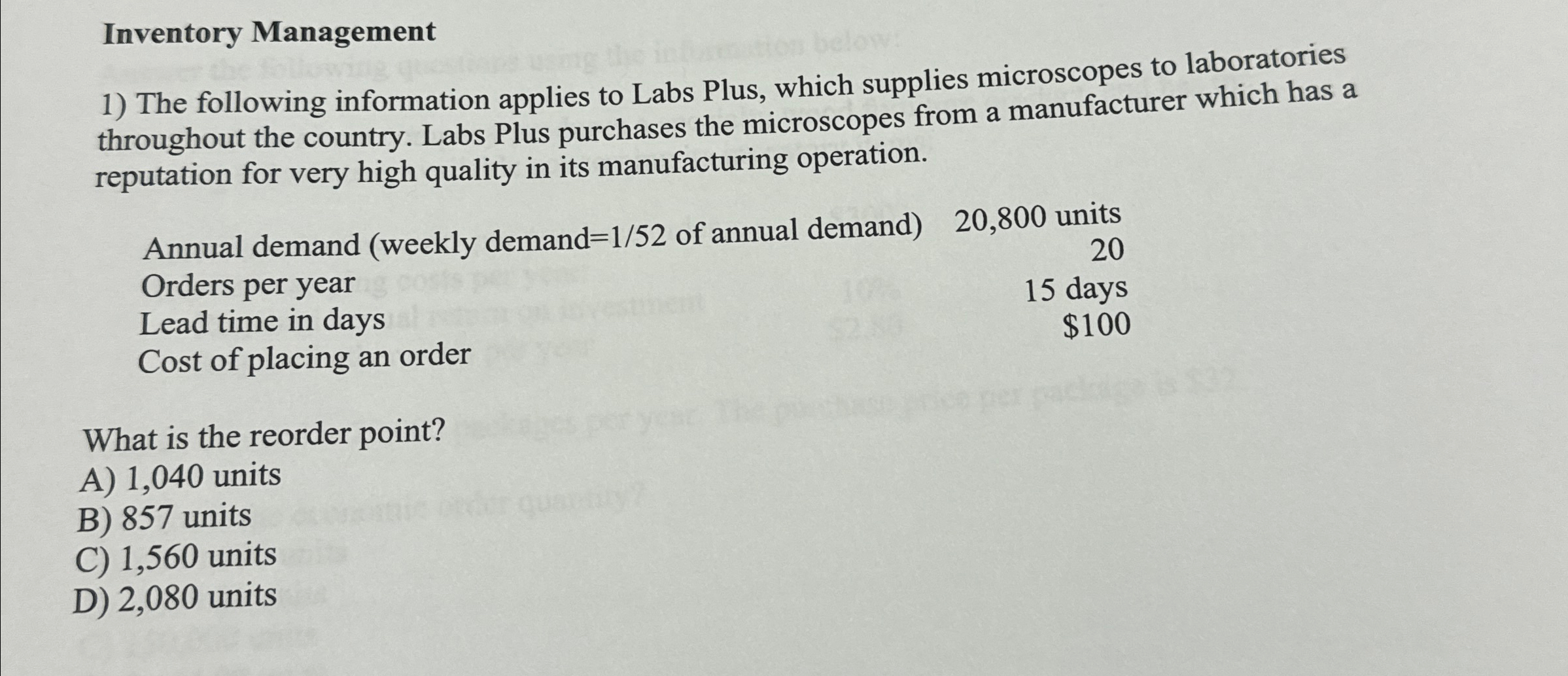 Solved Inventory ManagementThe following information applies | Chegg.com