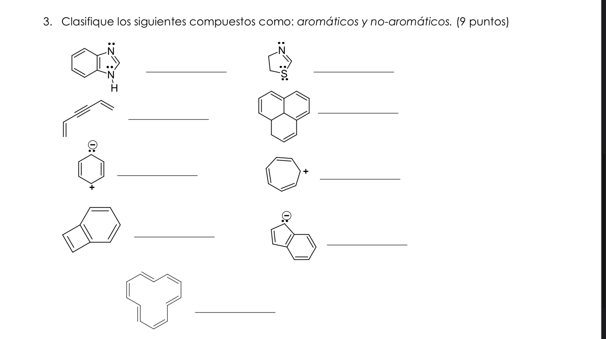 Solved Classify the following compounds as: aromatic and | Chegg.com
