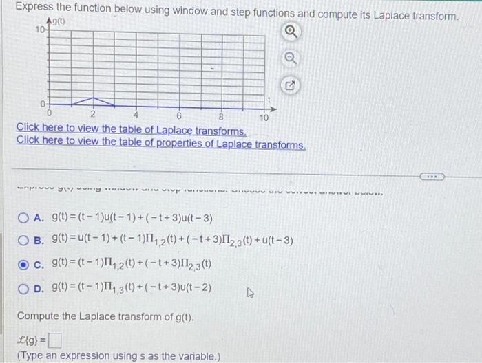 Solved Express the function below using window and sted | Chegg.com