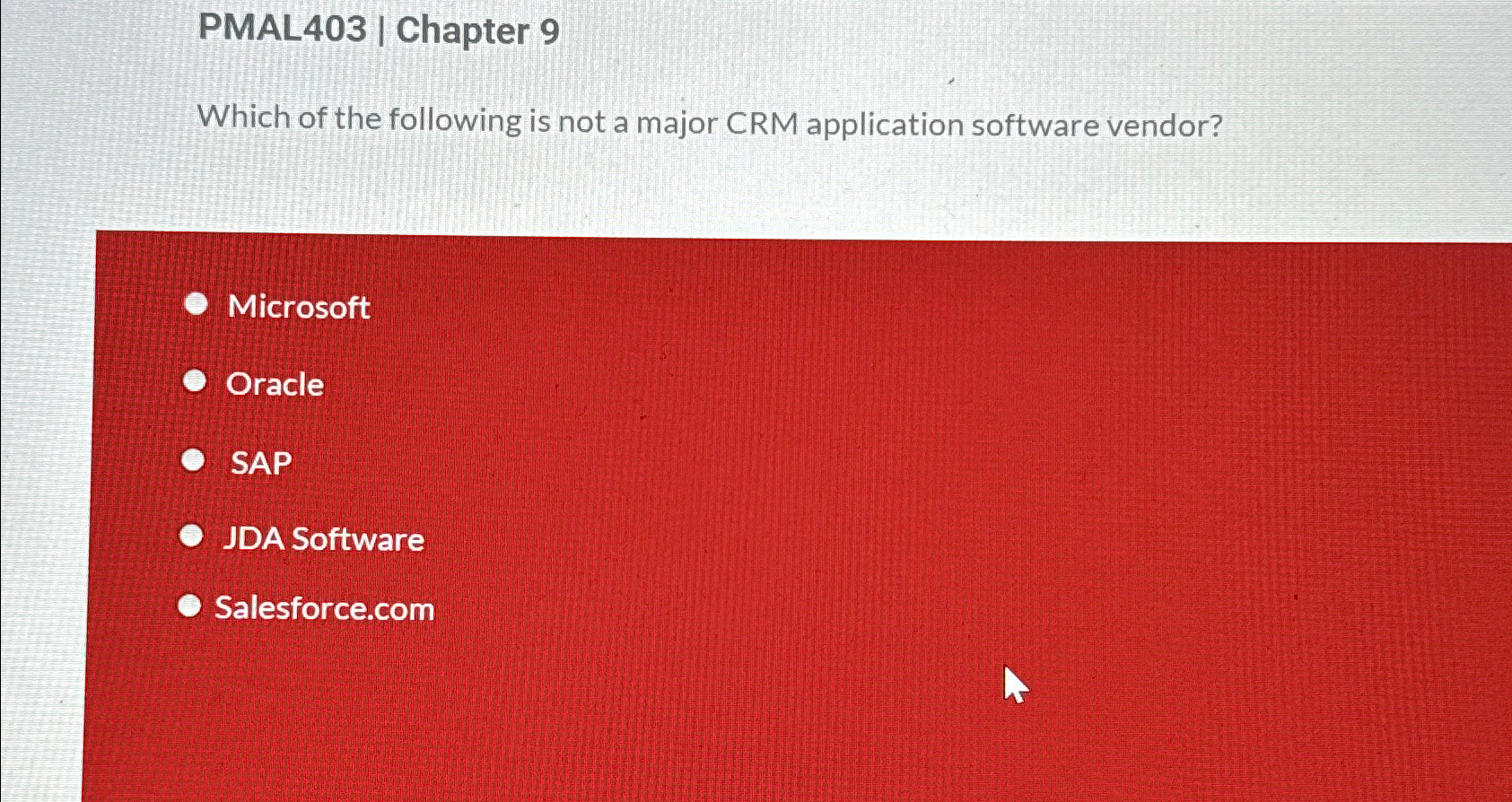 Solved PMAL403 | ﻿Chapter 9Which of the following is not a | Chegg.com