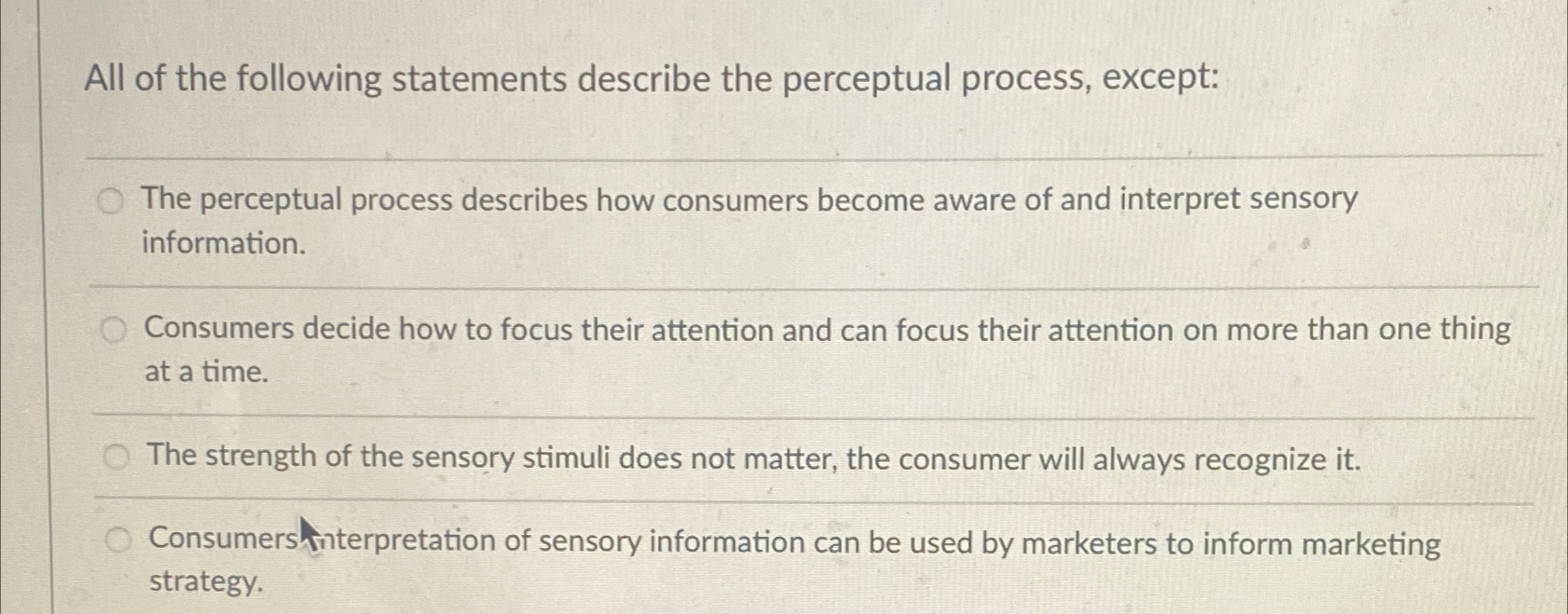 Solved All of the following statements describe the | Chegg.com