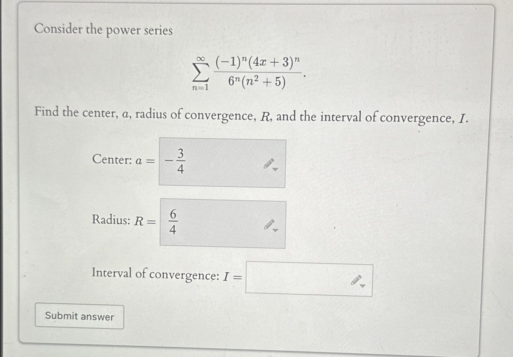 Solved Consider the power | Chegg.com