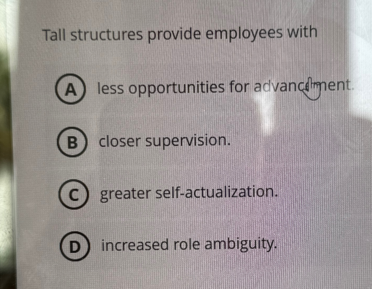 Solved Tall structures provide employees withless | Chegg.com
