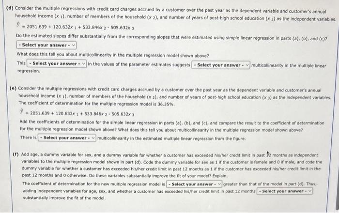 Consider the example of a credit card company that | Chegg.com