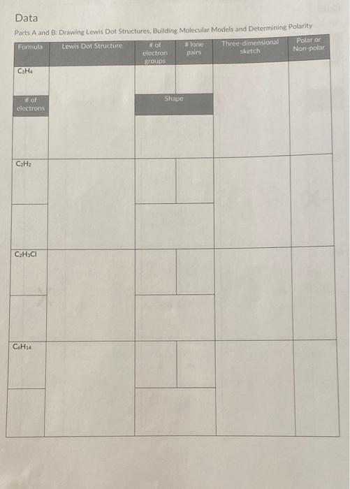 Solved Name: Section #: Date: Data Parts A and B: Drawing | Chegg.com