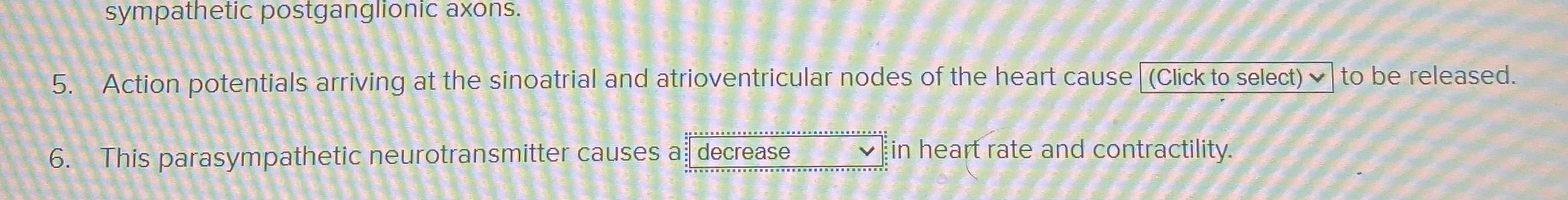 Solved Action potentials arriving at the sinoatrial and | Chegg.com