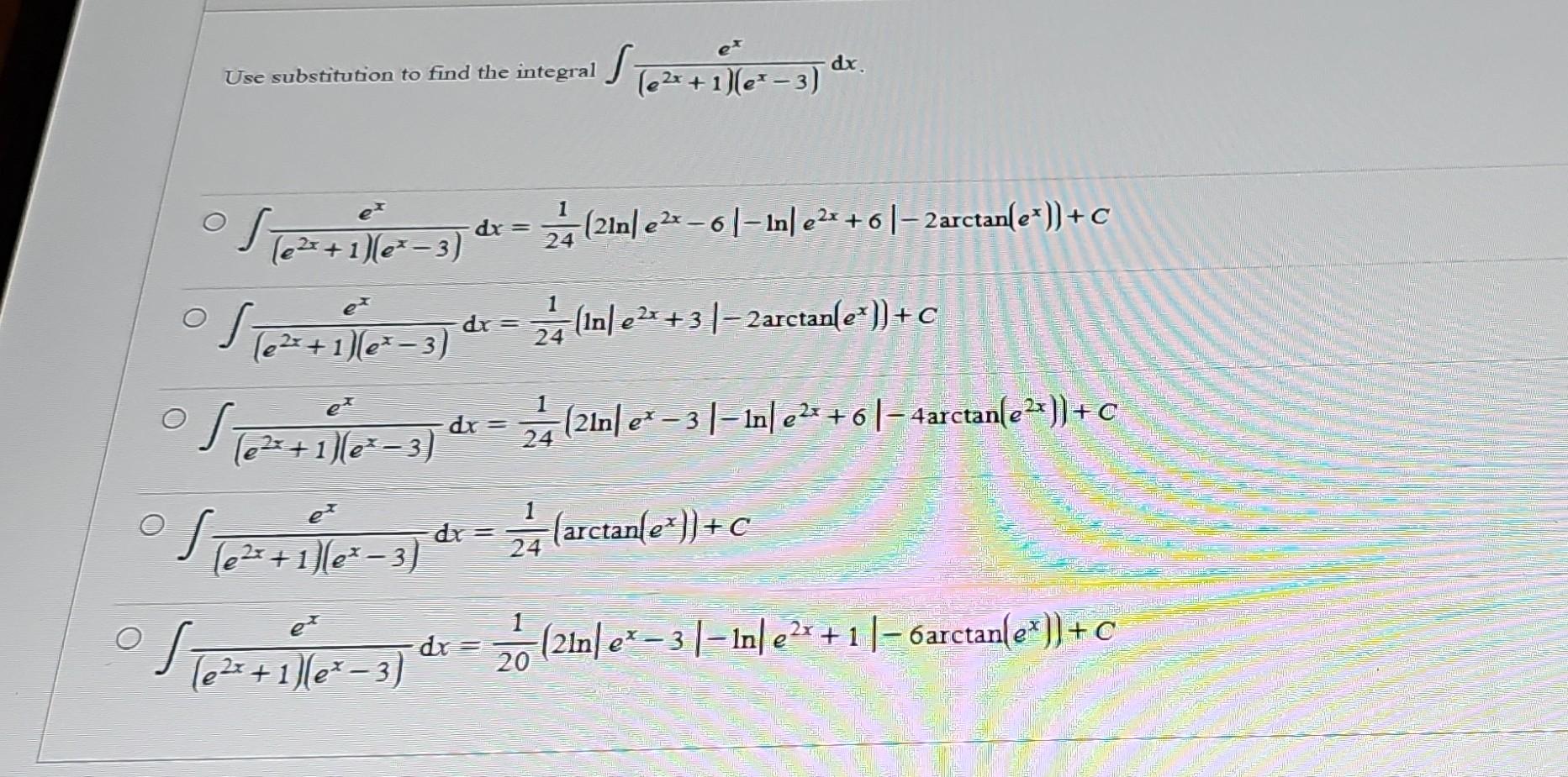 Solved Use substitution to find the integral | Chegg.com
