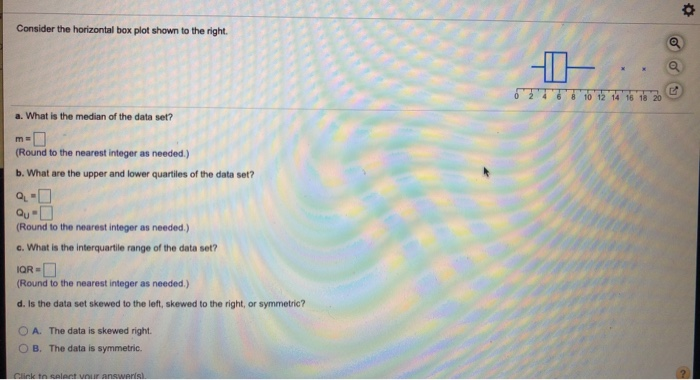 Solved Consider the horizontal box plot shown to the right. | Chegg.com