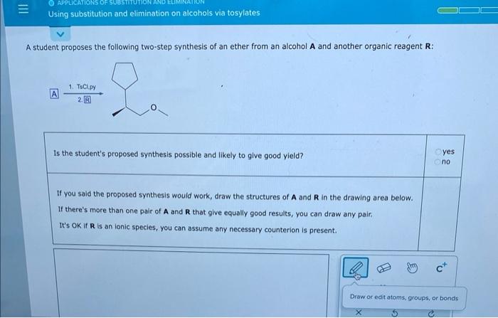 Solved A student proposes the following two-step synthesis | Chegg.com