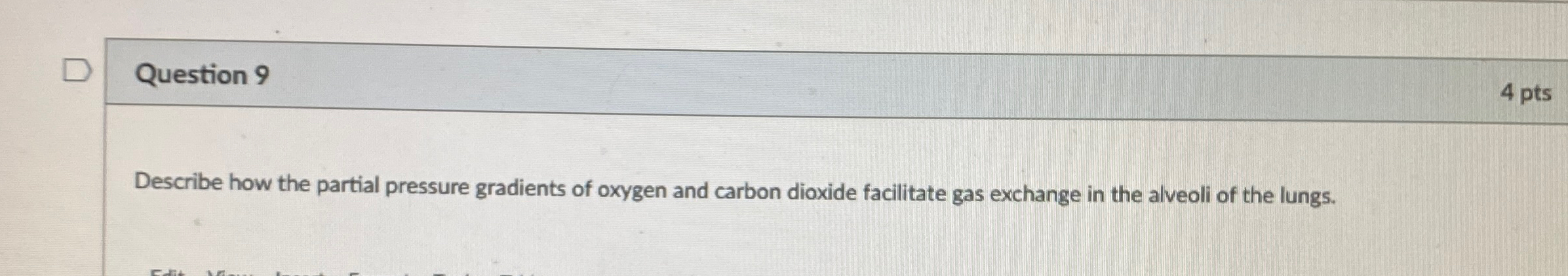 Solved Describe how the partial pressure gradients of oxygen | Chegg.com