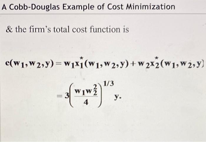 Solved Show that For the Cobb-Douglas production function | Chegg.com