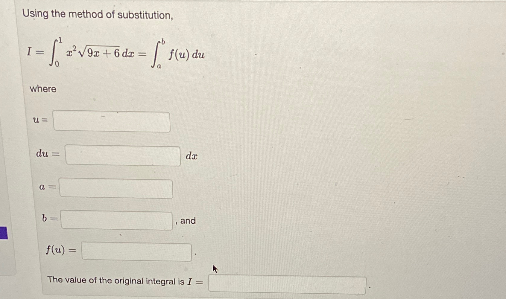 Solved Using the method of | Chegg.com