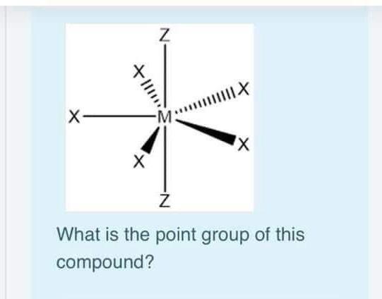 Solved Z Х х X Z What is the point group of this compound? | Chegg.com
